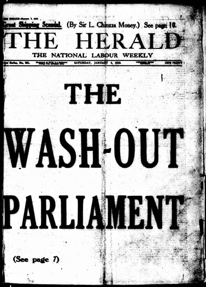 General Election And Class Struggle: Labour’s 1918 Breakthrough ...